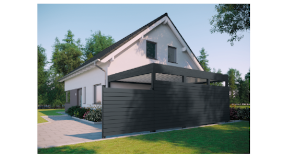 OSMO CLADDING CONO Aluminium Sichtschutz Zaun