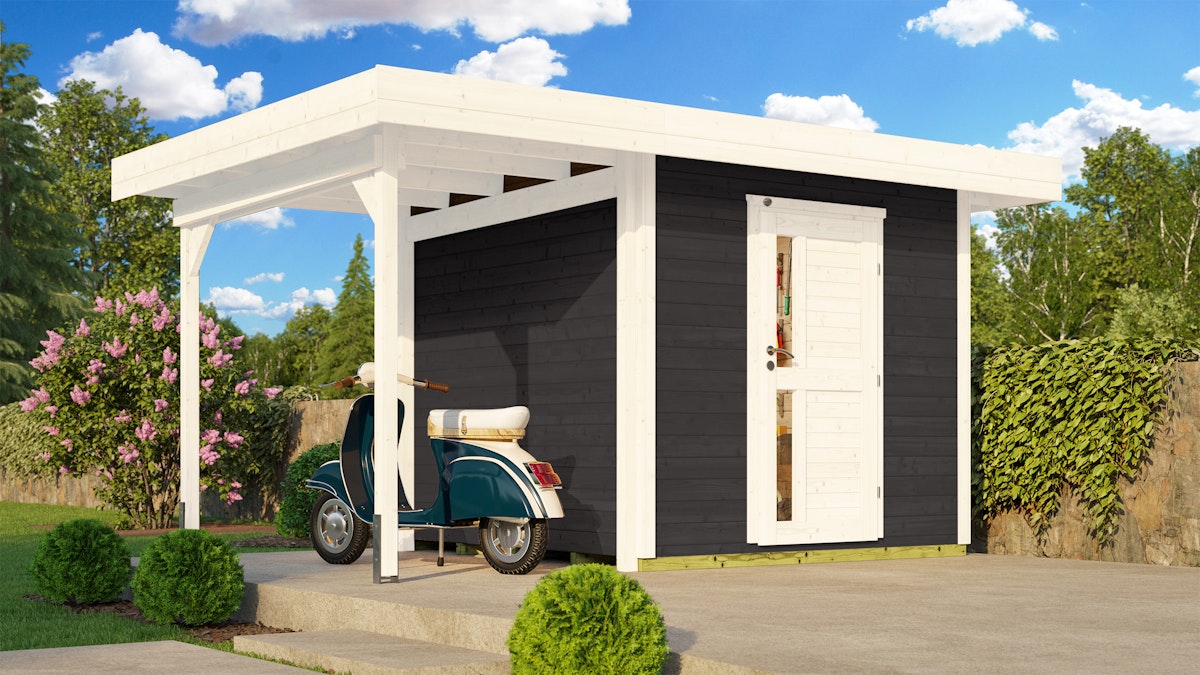 Preisvergleich für WEKA Gartenhaus »Designhaus 172 A«, Holz, BxHxT: 430 ...