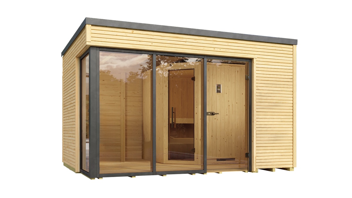 Preisvergleich für Weka Design-Saunahaus Cubilis inkl. Elementsauna 45/ ...