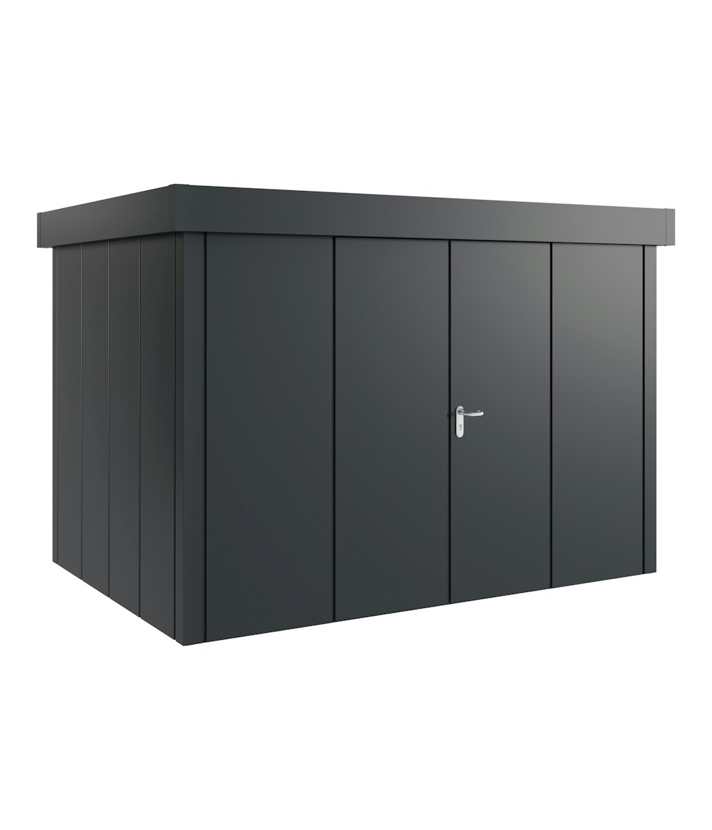 Preisvergleich für Hörmann Metall-Gerätehaus Juno JFD mit Flachdach B ...