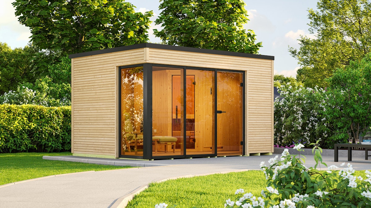 Preisvergleich für Weka Design-Saunahaus Cubilis inkl. Elementsauna 45/ ...