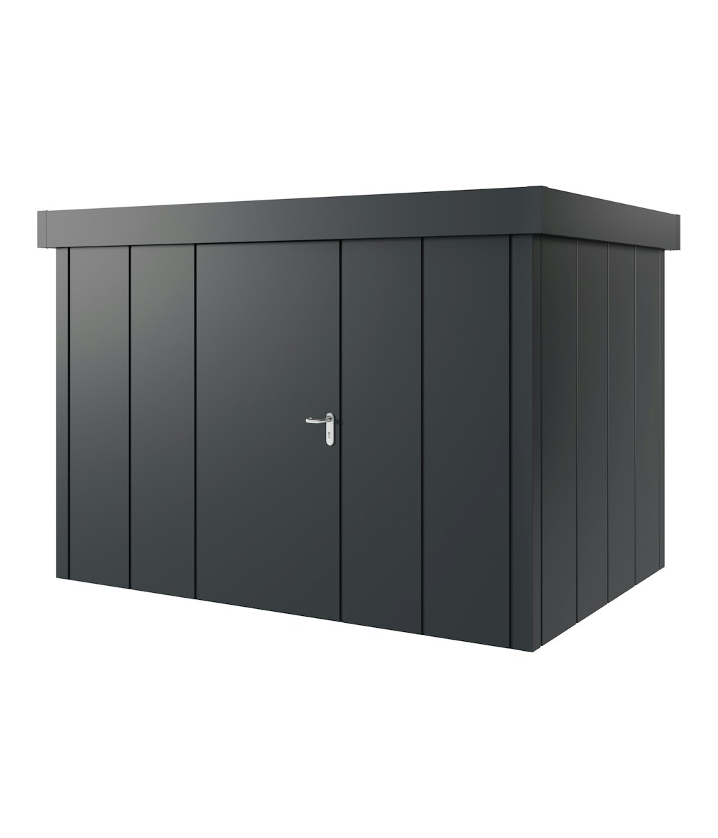 Preisvergleich für Hörmann Metall-Gerätehaus Juno JFD mit Flachdach B ...