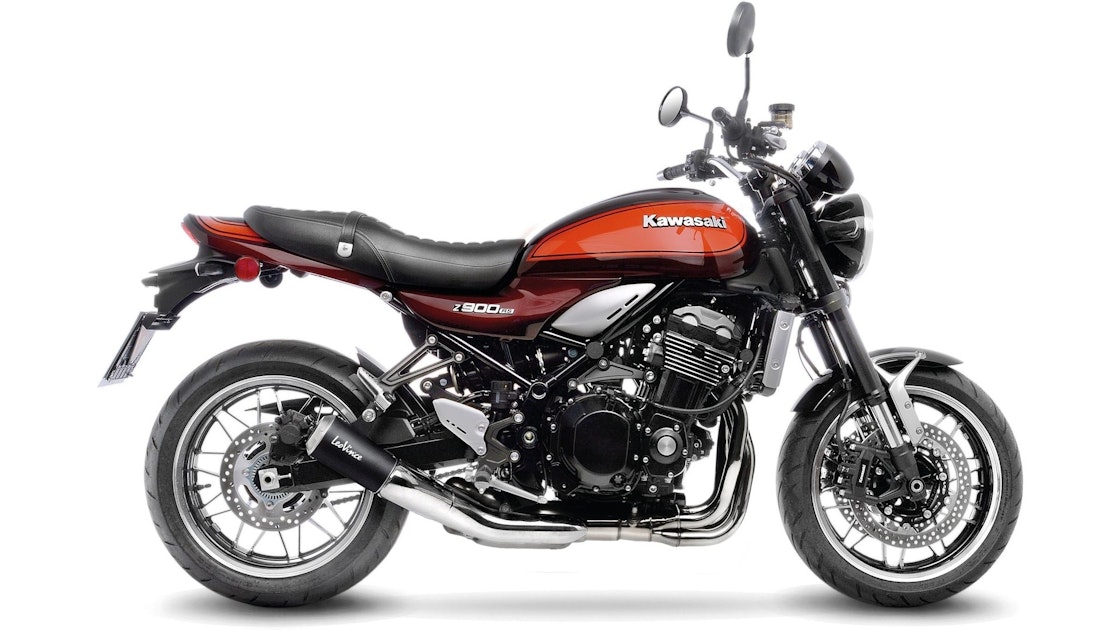 LeoVince SLIP-ON Edelstahl SBK LV-10 Schwarz für KAWASAKI Z 900 RS/CAFE