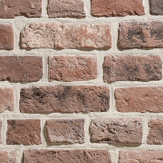 HANDMUSTER DE RYCK Eck- und Steinriemchen - Granulit Rot